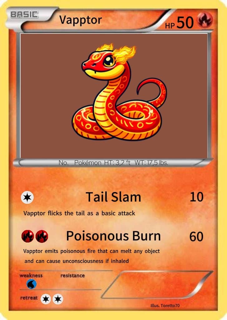 Design a new fire-type Pokémon card! | Just About Pokémon