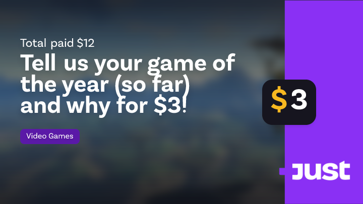 Tell us your game of the year (so far) and why for $3! | Just Video Games