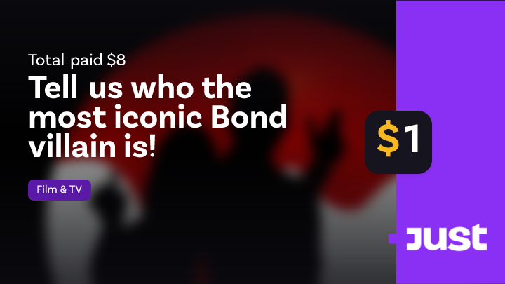 Tell us who the most iconic Bond villain is! | Just Film & TV