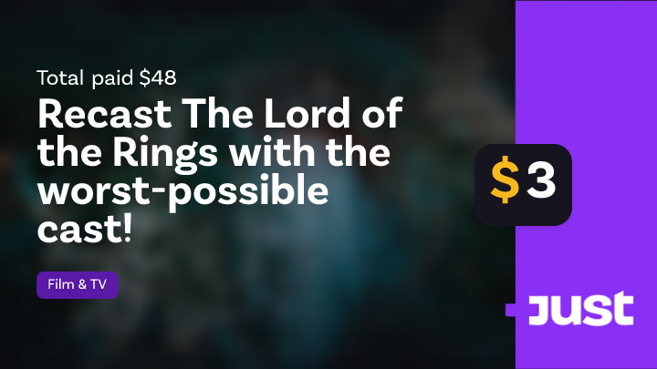 Recast The Lord of the Rings with the worst-possible cast! | Just Film & TV