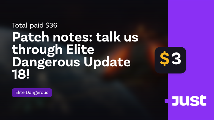 Patch notes: talk us through Elite Dangerous Update 18! | Just Elite ...