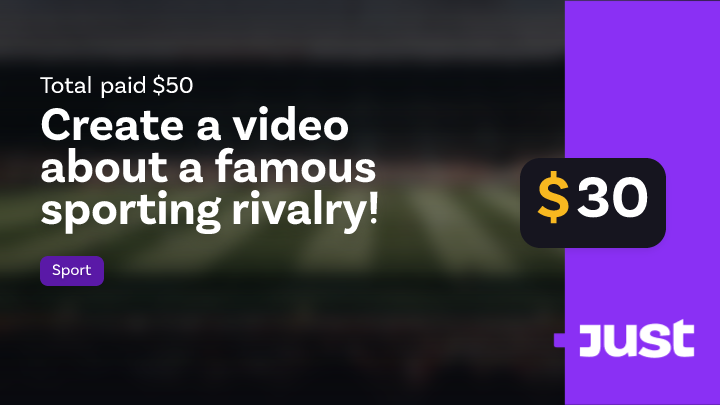 Create a video about a famous sporting rivalry! | Just Sport