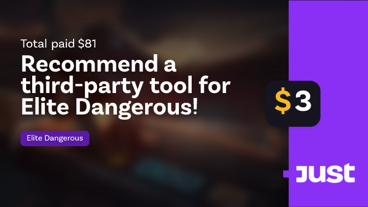 Recommend a third-party tool for Elite Dangerous! | Just Elite Dangerous