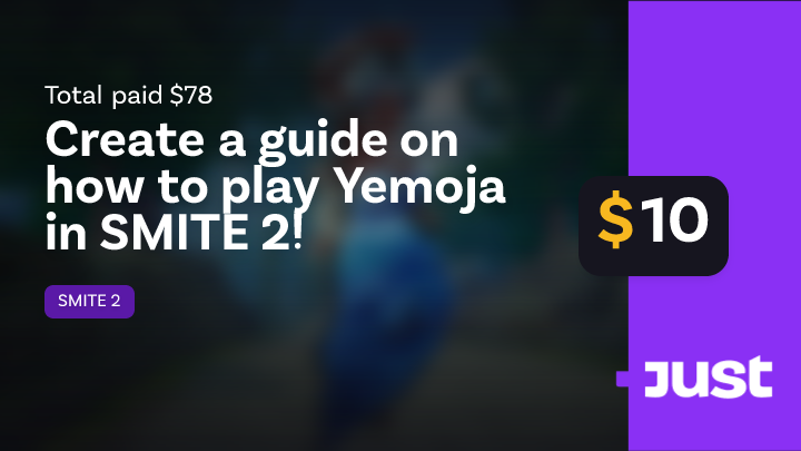 Create a guide on how to play Yemoja in SMITE 2! | Just SMITE 2