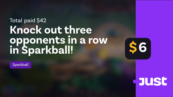 Knock out three opponents in a row in Sparkball! | Just Sparkball