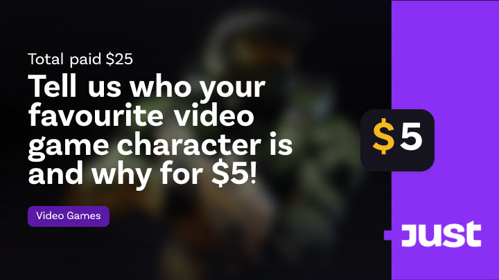 Tell us who your favourite video game character is and why for $5 ...