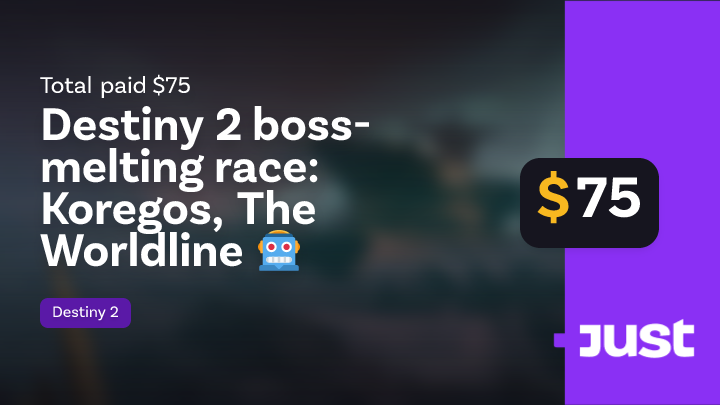 Destiny 2 boss-melting race: Koregos, The Worldline 🤖 | Just Destiny 2