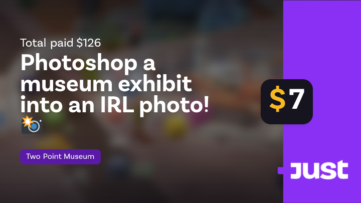 Photoshop a museum exhibit into an IRL photo! 📸 | Just Two Point Museum