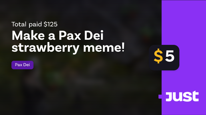 Make a Pax Dei strawberry meme! | Just Pax Dei