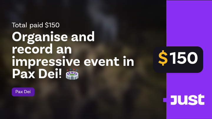Organise and record an impressive event in Pax Dei! 🏟 | Just Pax Dei