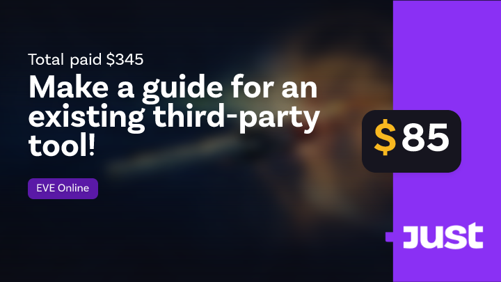 Make a guide for an existing third-party tool! | Just EVE Online