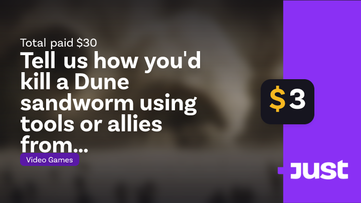 Tell us how you'd kill a Dune sandworm using tools or allies from video ...