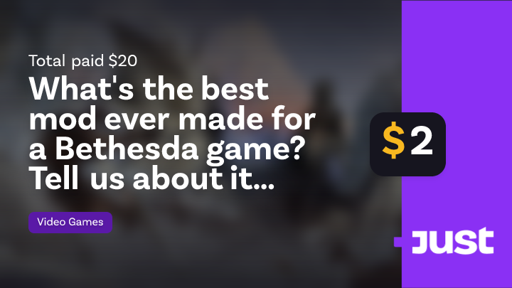 What's the best mod ever made for a Bethesda game? Tell us about it or ...